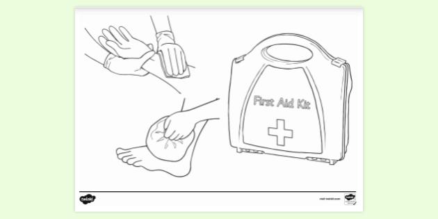 FREE! - First Aid Colouring Sheet | Colouring Sheets