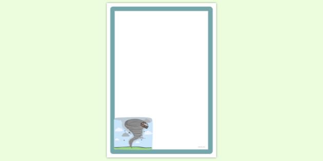 Tornado Page Border | Twinkl Page Borders