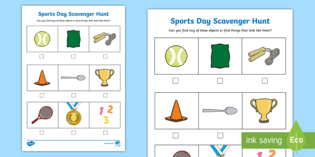 KS1 Sports Day Scavenger Hunt (teacher made)