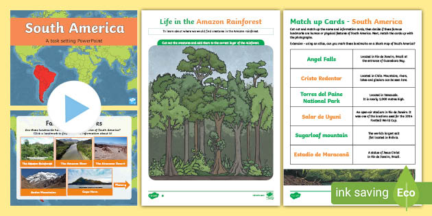 Introduction to South America Lesson Pack - Primary Resource