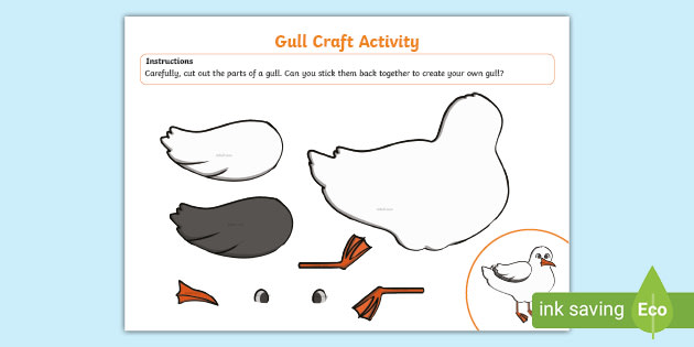 Gull Craft Activity