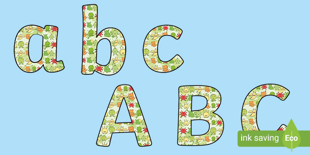 Germ-Themed Display Lettering