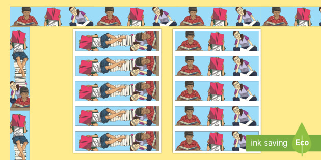 International Literacy Day Display Borders (teacher made)