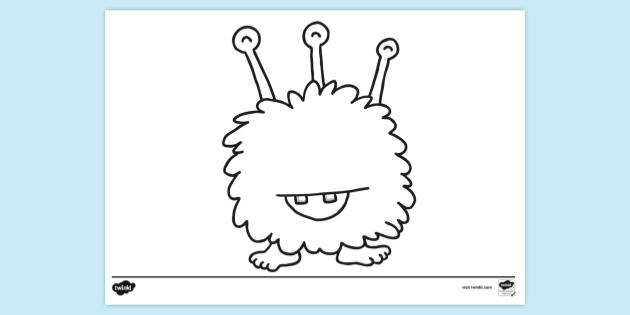 FREE! - Printable Monster Colouring Page | Colouring Sheets