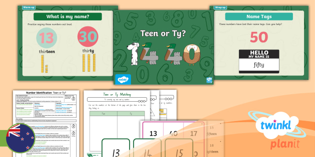 Level 1 Number ID, Read & Write Numbers Using Correct Names