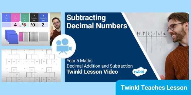 FREE! - 👉 Year 5 (Ages 9-10) Decimal Subtraction: Video Lesson 3