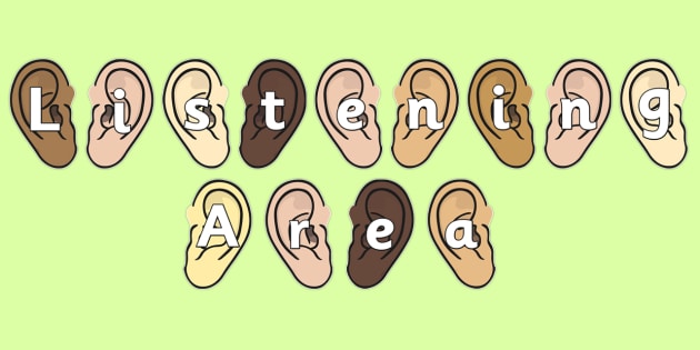 👉 Listening Area on Ears Display Cut Outs (teacher made)