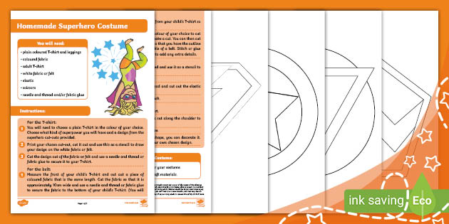 Homemade Superhero Costume