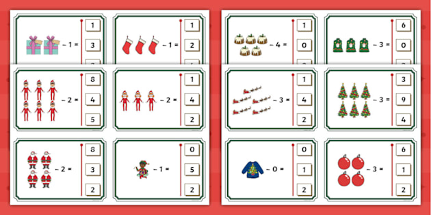 Christmas Subtraction Activities | twinkl.co.uk