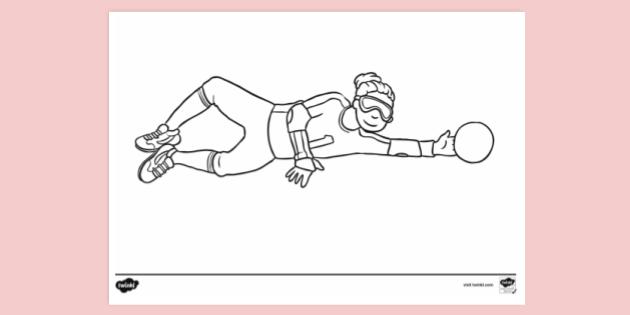 FREE! - Paralympic Goalball Colouring Sheet | Colouring Sheets