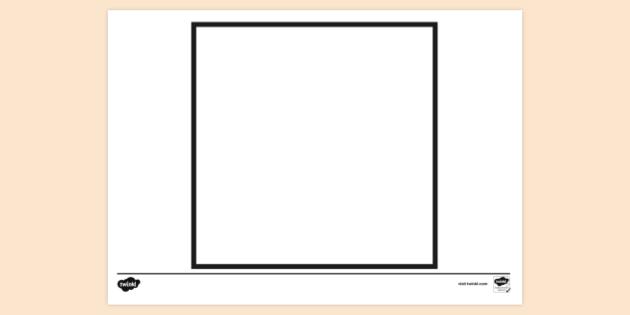 FREE! - Square Colouring Sheet | Colouring Sheets