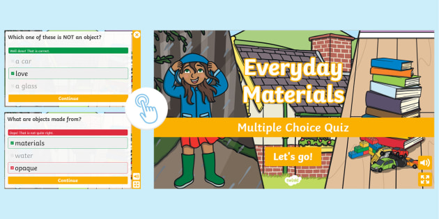 Retrieval Practice: Science: Everyday Materials: Year 1: Interactive Quiz