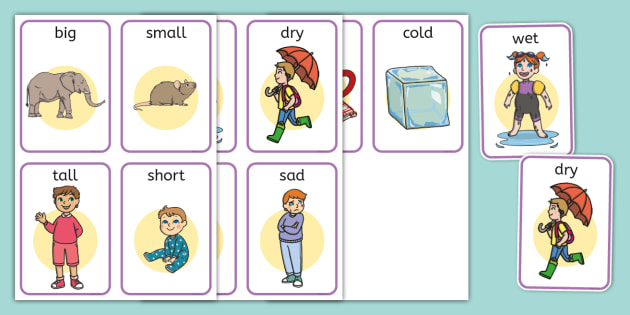 Emo Robot Opposites / Adjectives - Poster, Flashcards, Bingo ...