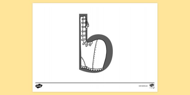 FREE! - Letter B Colouring Sheet | Colouring Sheets