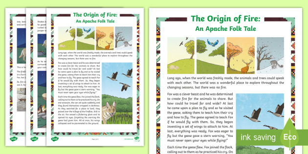 KS2 Take It Outside: Autumn The Origin of Fire Story