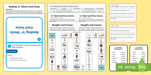 'er' Sound Activity Stations