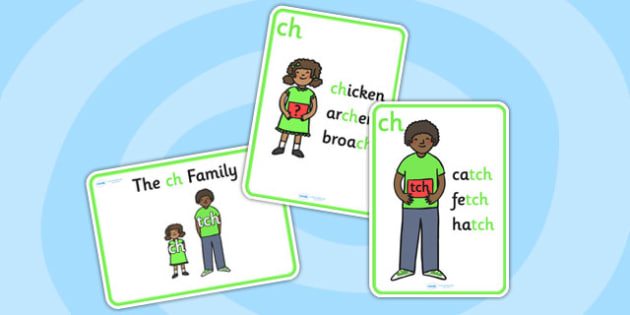 FREE! - ch Sound Family Member Posters-ch, sounds, ch sound, sound ...