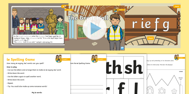 ‘ie’ saying /ee/ Lesson Pack - Level 5 Week 21 Lesson 4