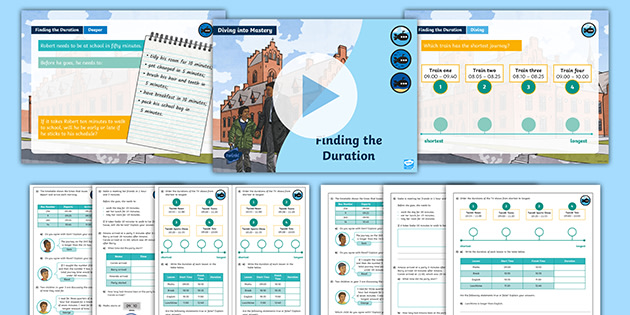 👉 White Rose Maths Compatible Year 3 Finding The Duration