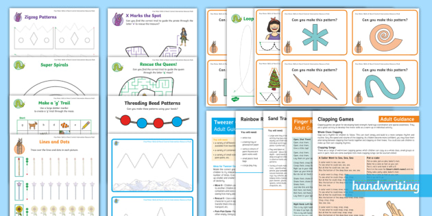 Fine Motor Skills and Pencil Control Intervention Resource Pack