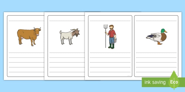 Farm Simple Sentence KS1 Writing Frames (teacher made)
