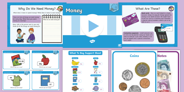 PSHE and Citizenship KS1 Money Matters Lesson 1: Money Lesson Pack