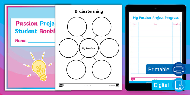 Passion Project Planning Booklet | Digital & Print | Twinkl