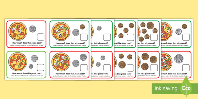 Pizza Prices Activity Cards (teacher made)