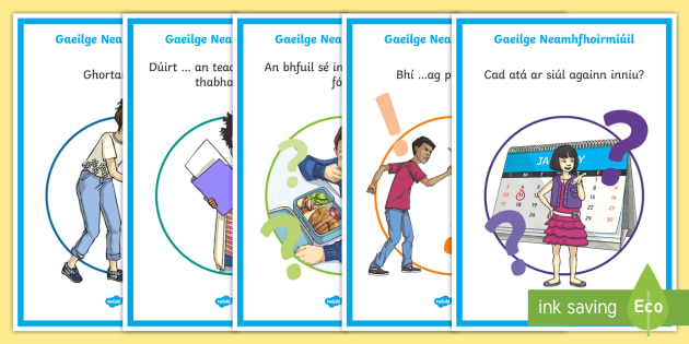 ROI Informal Language (Neamhfhoirmiúil) 5th and 6th Class Display Posters