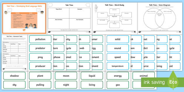 Oral Language Talk Time Resource Pack (teacher made)
