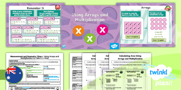 Year 4 Shape: Finding Area Lesson 2 (teacher made)