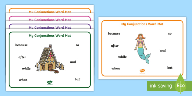Conjunction Word Mats (teacher made)