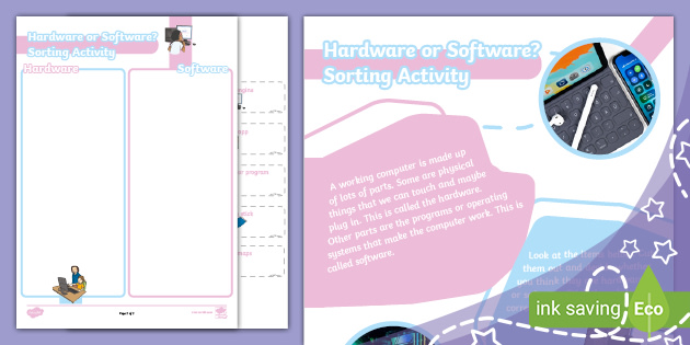 Hardware or Software Sorting Activity (Ages 5 - 7)