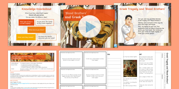 GCSE Blood Brothers and Greek Tragedy Lesson Pack