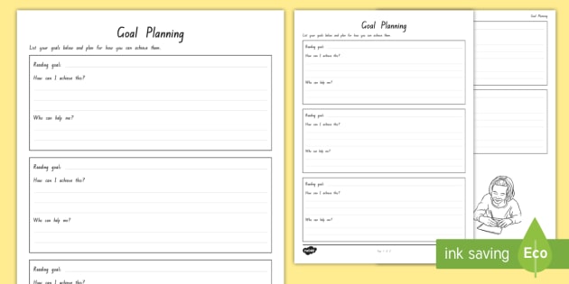 Student-Led Conference Goal Planning Activity