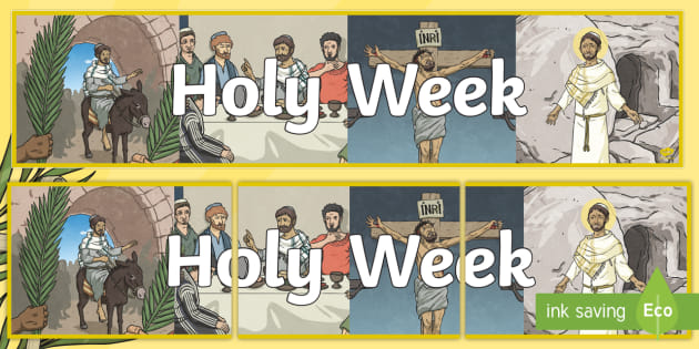 Holy Week Display Banner (teacher made)