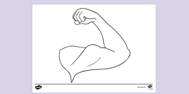 FREE! - Strength - Colouring Page (teacher made)