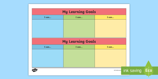 I Can... Learning Goals Table Display Sign - Australian Curriculum, student