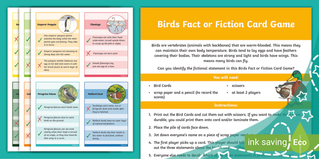 Fact or Fiction Card Games | twinkl.co.uk