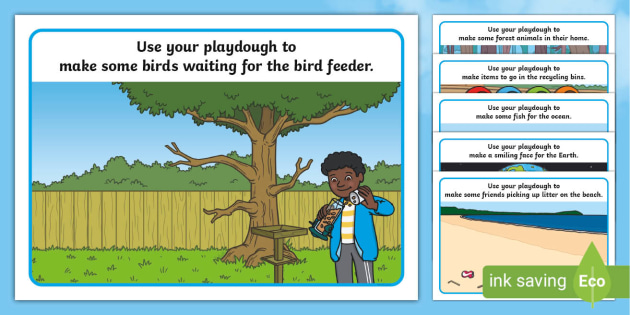 Care for the Earth Playdough Mats (teacher made)