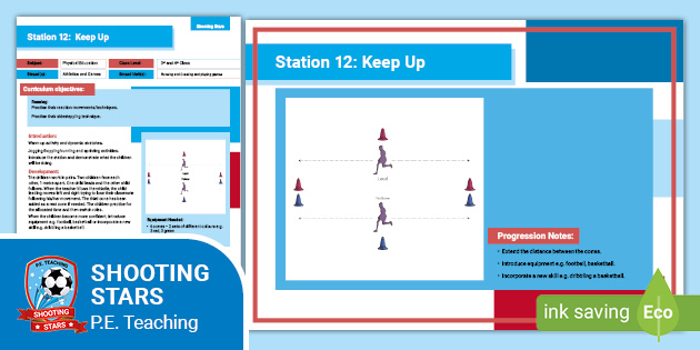 FREE! - PE Station 12 3rd/4th Class (Teacher-Made)