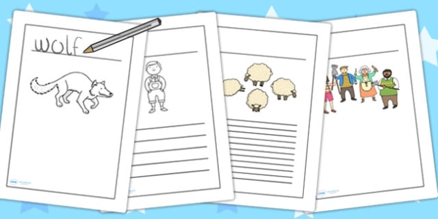 The Boy Who Cried Wolf Writing Frames