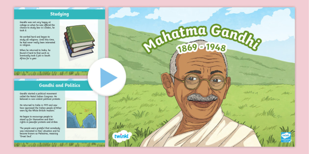 The Life of Gandhi PowerPoint (teacher made)