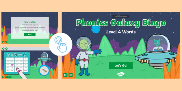 * NEW * Level 4 Phonics Matching Bingo Game