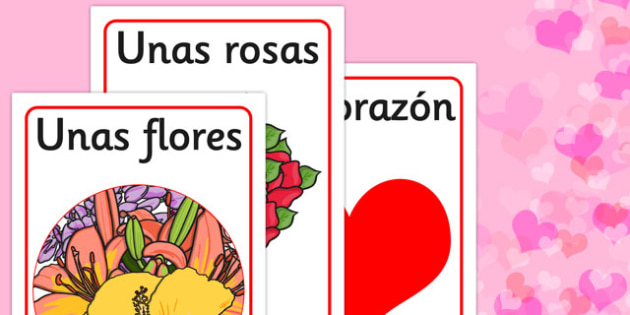 Valentine's Day Display Posters Spanish (teacher made)