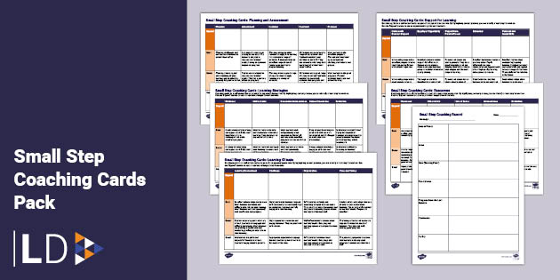 Small Step Coaching Card Resource Pack (teacher made)