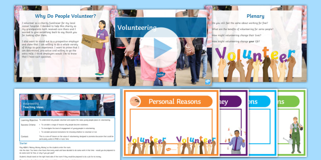 Volunteering Lesson Pack