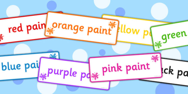 👉 Paint Labels (Teacher-Made)