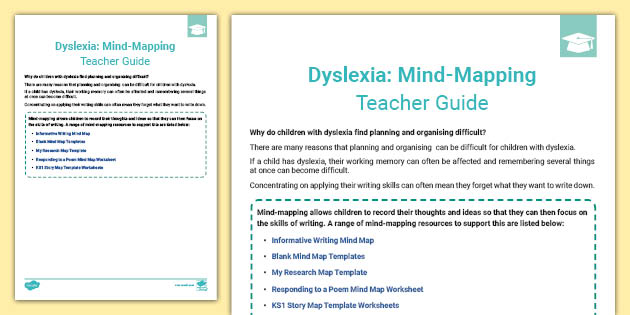 Dyslexia: Mind-Mapping Pack (teacher made)