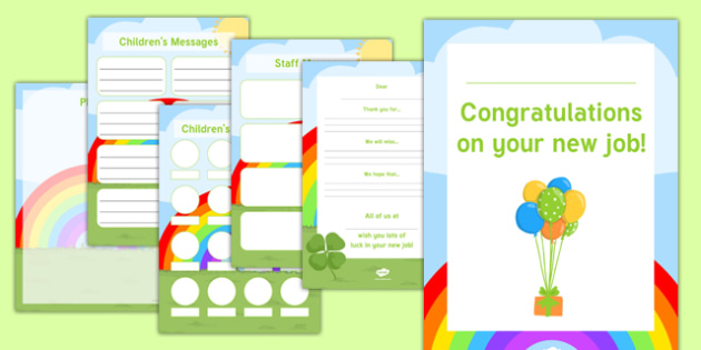 New Job Activity Booklet